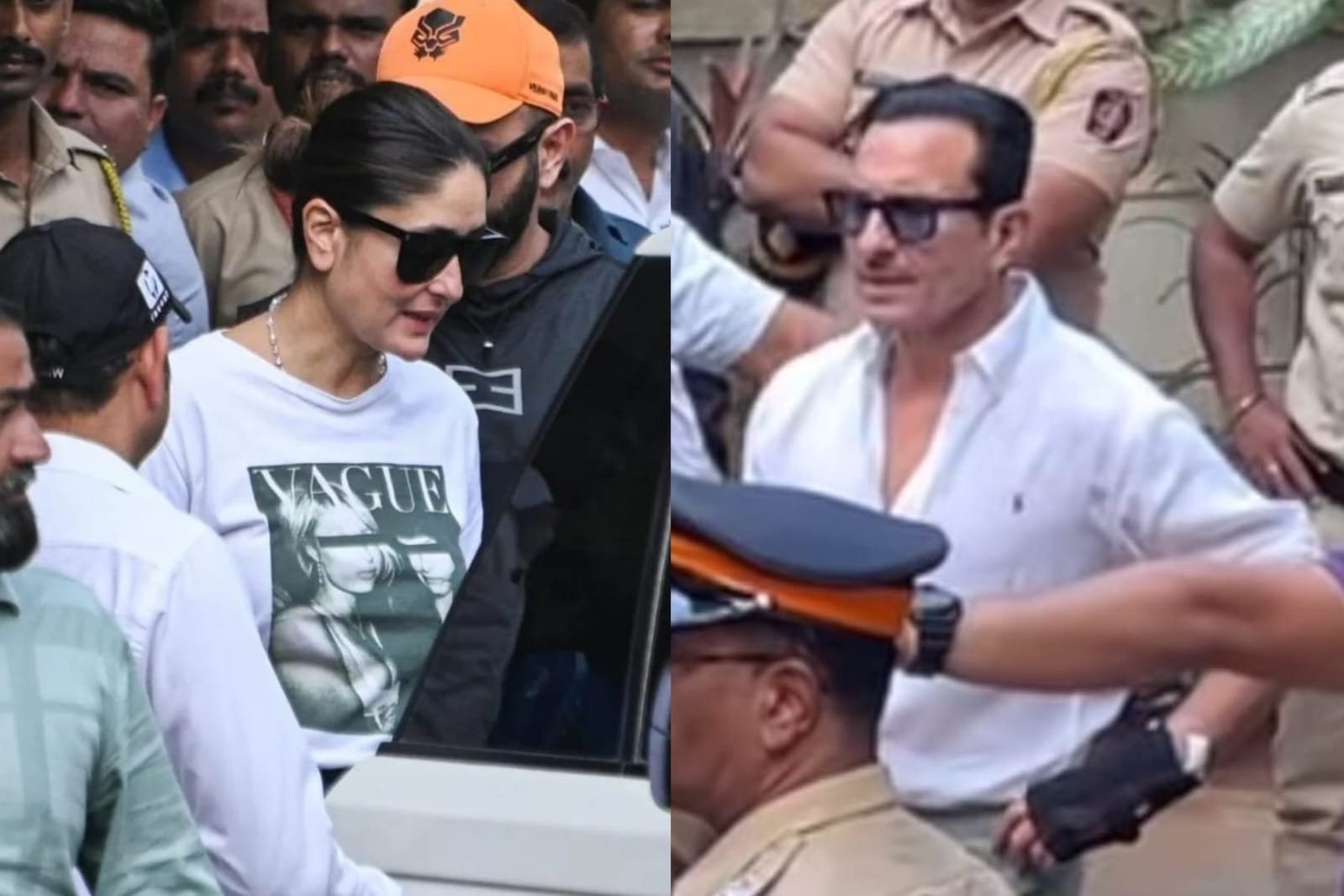 Saif Ali Khan and Kareena Kapoor Wave to Fans After Shocking Attack and ...